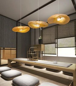 Toolight, závěsné svítidlo Natural 1xE27 APP880-1CP, přírodní, OSW-05240
