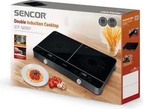 SENCOR SCP 4201GY indukční varič / dvouplotýnkový / 1600+1800W