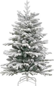 Umělý Skládací Vánoční Strom Bílá 150 cm PE a PVC 3395632