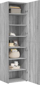 Skříň highboard šedá sonoma 50 x 42,5 x 185 cm kompozitní dřevo 3281418