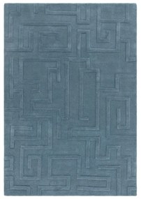 Modrý vlněný koberec 120x170 cm Maze – Asiatic Carpets