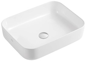 Invena Florina, keramické umyvadlo 51x40x13 cm, bílá, INV-CE-40-001-C