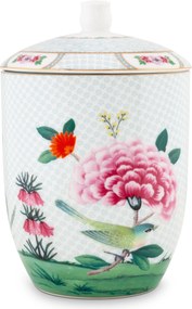 Pip Studio Blushing Birds skladovací dóza 1,5l, bílá