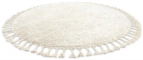 Dywany Łuszczów Kusový koberec Berber 9000 cream kruh - 160x160 (průměr) kruh cm