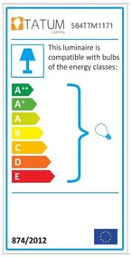 Závěsné svítidlo ve zlaté barvě se skleněným stínidlem ø 15 cm Efe – Opviq lights