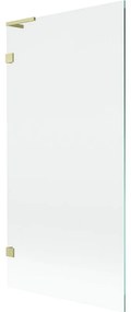 Mexen Lunar L vanová zástěna 1-křídlová 90 x 150 cm, transparentní, zlatá kartáčovaná - 897L-090-000-55-00
