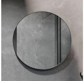 BATH DELUXE 01-080-09-02-00 - Koupelnové zrcadlo BORGSTED pr. 80 cm černá 01-080-09-02-00
