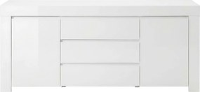 XXXLutz ŠIROKÁ KOMODA, vysoce lesklá bílá, 190/84/50 cm MID.YOU - Online Only komody - 001844006301