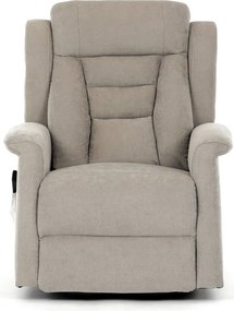 Relaxační křeslo ELECTRO s lanýžovým čalouněním a 2 motory Autronic