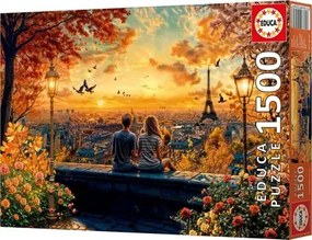EDUCA Puzzle Zamilovaní v Paříži / 1500 dílků