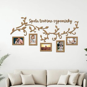 dřevo života Dřevěný fotorámeček SPOLU TVOŘÍME VZPOMÍNKY Zvolte barvu dekoru: Buk, Zvolte velikost fotografie (cm): 10x15