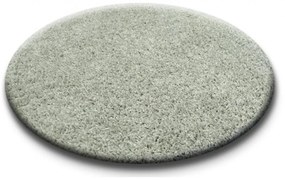Kusový koberec Shaggy Roy šedý kruh 200cm