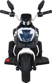Ramiz Motorka Fast Tourist na baterie pro děti bílá + audio + světla + ekokůže