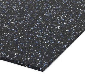 Černo-bílo-modrá podlahová guma (deska) FLOMA FitFlo SF1050 - 200 x 100 x 0,8 cm