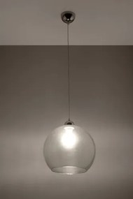 Lustr SOLLUX Ball E27 1x60W bez zdroje SL.0248 průhledné sklo