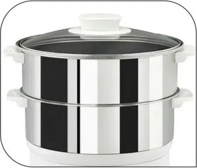 Tefal Convenient VC145130 / parní hrnec / 900W / objem 6 l / 2 nádoby