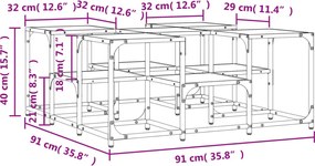 vidaXL Konferenční stolek 91 x 91 x 40 cm kompozitní dřevo [839073] Barva: dub sonoma