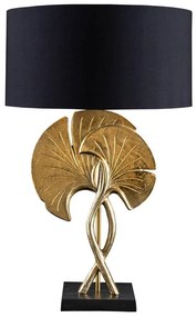 Designová stolní lampa Rashid 62 cm černo-zlatá