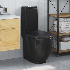Keramické WC kombi kulaté spodní odpad černé 3059889