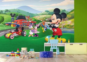 Dětská vliesová fototapeta na zed' Mickey Mouse Doma, Disney | 360 x 270 cm | DFTDNXXL 5071
