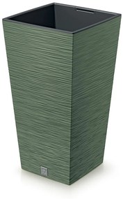 Květináč FURU SQUARE, 39,5cm, zemitě zelený