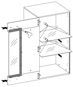 Casarredo Obývací stěna SAMBA dub SanRemo tmavý