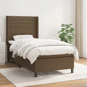 vidaXL Box spring postel s matrací 90x200 cm textil [3131486] Barva: světle šedá