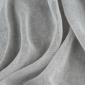 ZÁVĚS NA KROUŽCÍCH ANGELICA 140X250 CM STŘÍBRNÁ