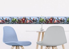 Dětská samolepící bordura na zeď Marvel Avengers, Disney | 5 m x 9.7 cm | DWBD8087