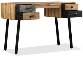 Petromila Psací stůl masivní recyklovaný teak 110 x 50 x 76 cm