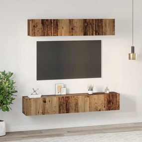Sestava TV skříněk 5 ks Staré dřevo Kompozitní dřevo 3393405