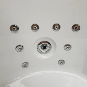 Terra Hydromasážní vířivá vana EOS 932 155x155 s ohřevem vody, bílá