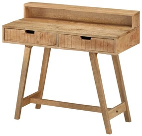 Psací stůl 100 x 45 x 90 cm masivní hrubé mangovníkové dřevo 328269