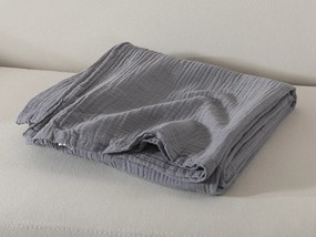 XPOSE® Mušelínová deka SENA Premium - tmavě šedá 140x200 cm