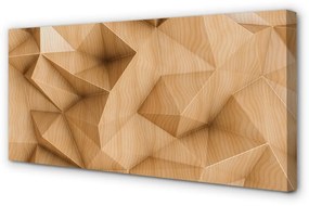 Obrazy na plátně Solid mozaika dřevo 120x60 cm