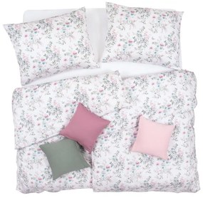 SCANquilt povlečení SATÉN DESIGN medline bílopastelová 140 x 200/70 x 90 cm