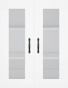 Skříň highboard bílá 69,5 x 34 x 180 cm kompozitní dřevo 3198369