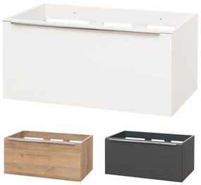 Mereo Mailo, koupelnová skříňka 81 cm, bílá, dub, antracit Mailo, koupelnová skříňka 81 cm, antracit Varianta: Mailo, koupelnová skříňka 81cm, bílá