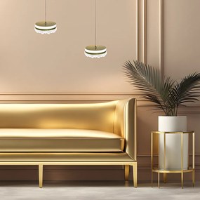 Závěsné LED svítidlo Preciosa, 1x LED 25w, 4000k, g