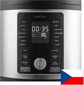 SENCOR SPR 6600SS-CZE2 / Elektrický tlakový hrnec / 1000W / 17 program