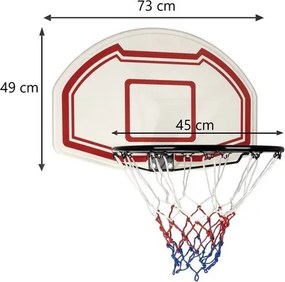 Basketbalový koš 73x49 cm Trizand 24335