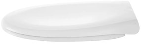 Erga Creta, toaletní WC sedátko 435x370mm z polypropylenu s pomalým zavíráním, bílá, ERG-GAM-D2