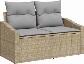 Set pohovek 5 ks Béžová a Světle šedá polyratan 3346590