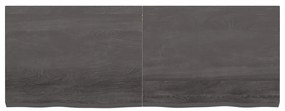 Stolní deska tmavě hnědá 160x60x(2-6)cm ošetřený masivní dub,  3156451