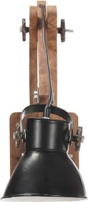 Nástěnná lampa industriální styl černá kulatá E27 320577