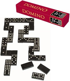 DETOA DŘEVO Hra Domino klasik 55 kamenů v krabičce *DŘEVĚNÉ HRAČKY* dt10242