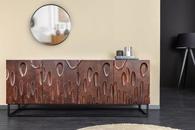 Designová komoda Lameez 175 cm tmavě hnědá akácie