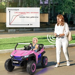 Costway Dětské auto, pojízdné terénní auto se 2 sedadly