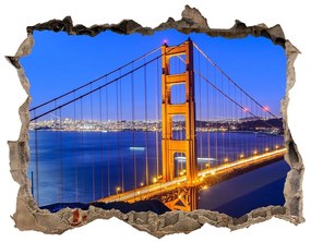 Wallmuralia Fototapeta díra na zeď 3D Most San Francisco 95x64 cm