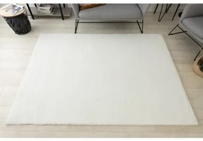 koberec BUNNY bílá, imitace králíčí kožešiny velikost 120x170 cm | krásné koberce cz